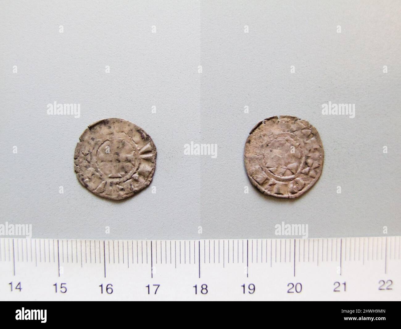 1 Denier of Raoul III from Issoudun. Ruler: Raoul III, French, 1199 ...