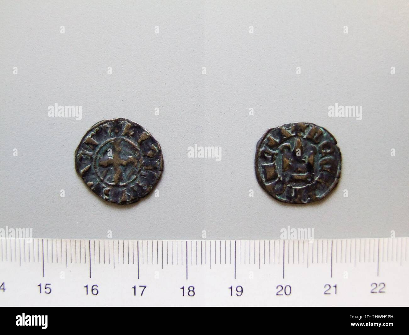 1 Denier of Florent of Hainaut, Prince of Achaia from Clarentza. Ruler ...