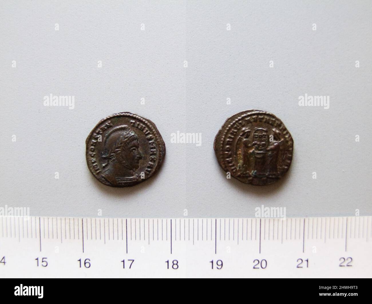 1 Nummus of Constantine I, Emperor of Rome from Ticinum. Ruler ...