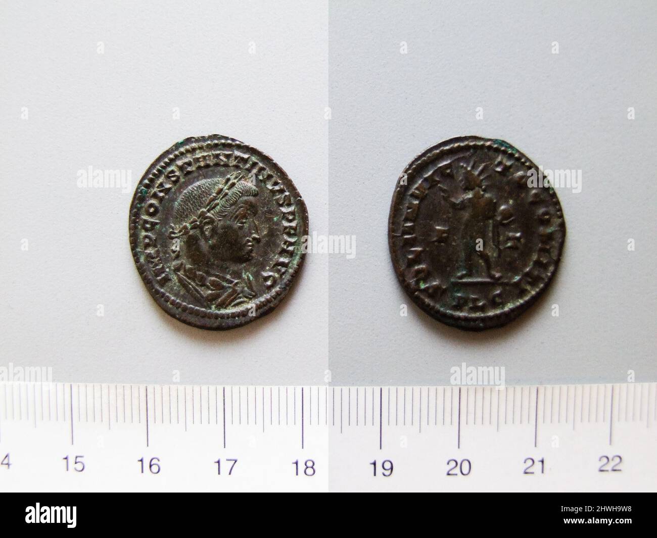 1 Nummus of Constantine I, Emperor of Rome from Lugdunum. Ruler ...