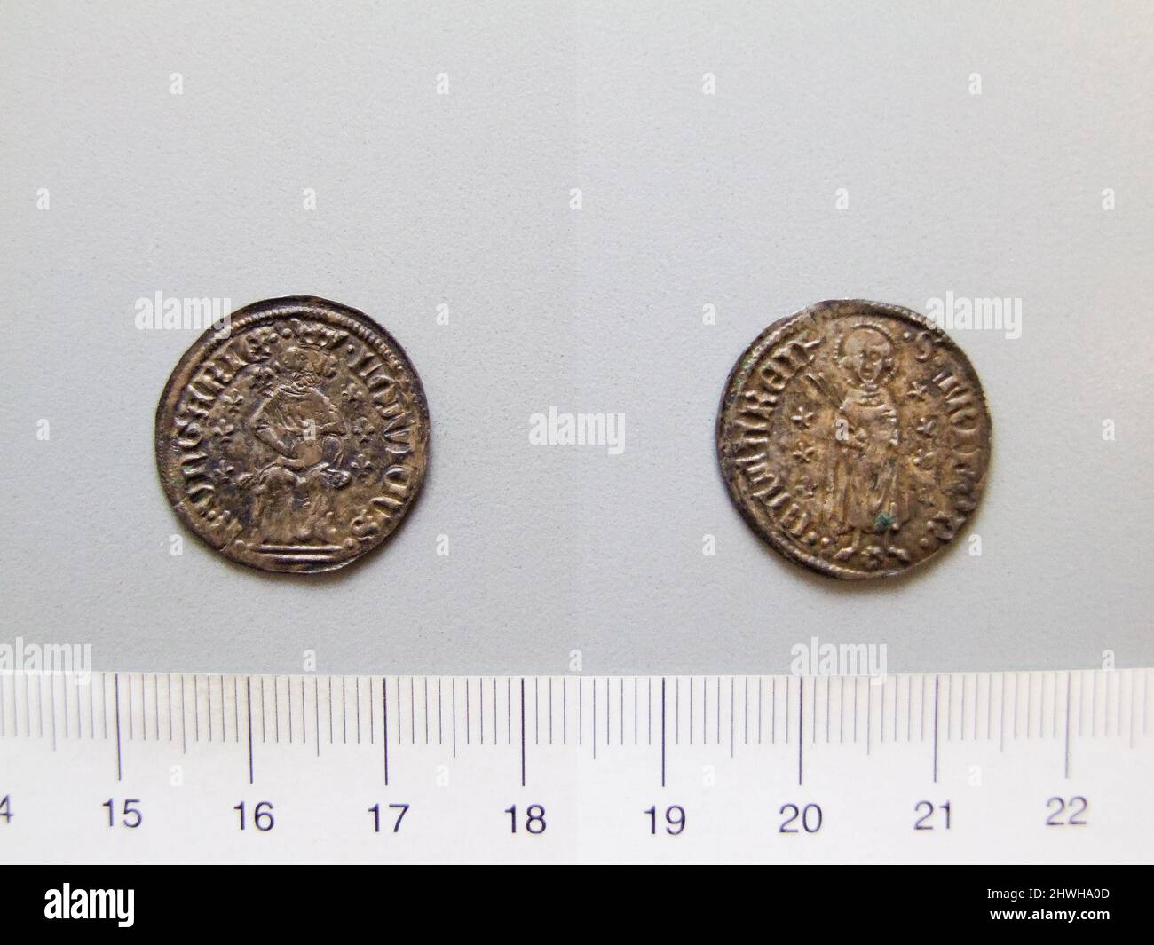 Gros of Louis I, King of Hungary from Kotor. Ruler: Louis I, King of ...