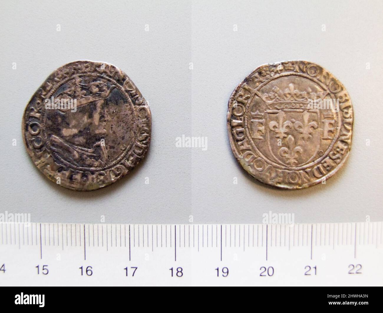 1 Écu of King Francois I from Rouen. Ruler: Francis I, King of France ...
