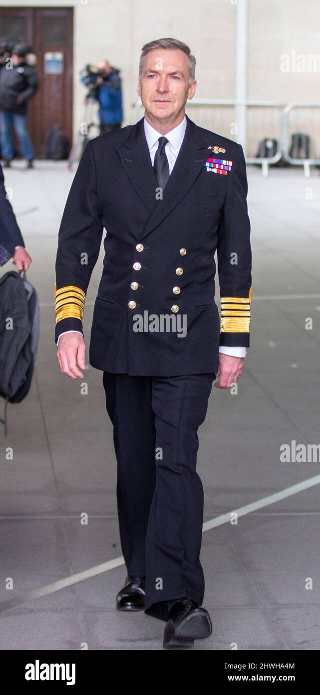 London, England, UK. 6th Mar, 2022. Chief of Defence Staff Admiral TONY ...