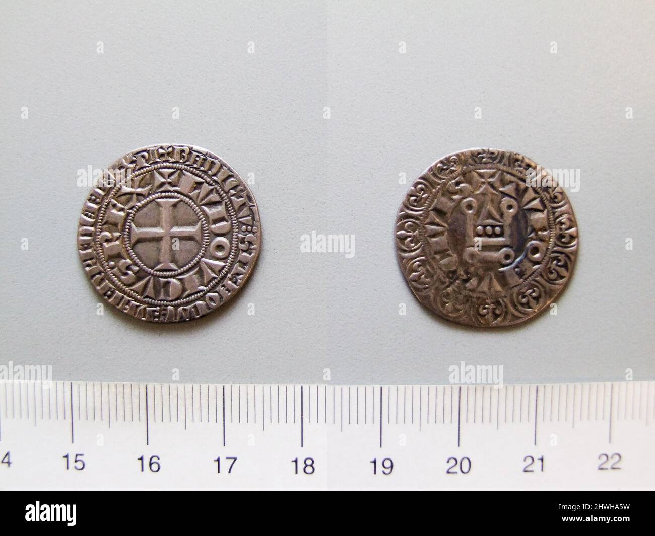 Gros of Louis IX, King of France from Tours. Ruler: Louis IX, King of ...