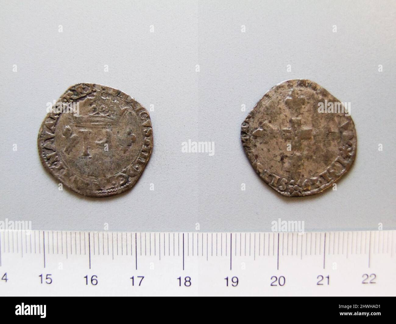 Double Sol Parisis of Henry IV, King of France from Grenoble. Ruler ...