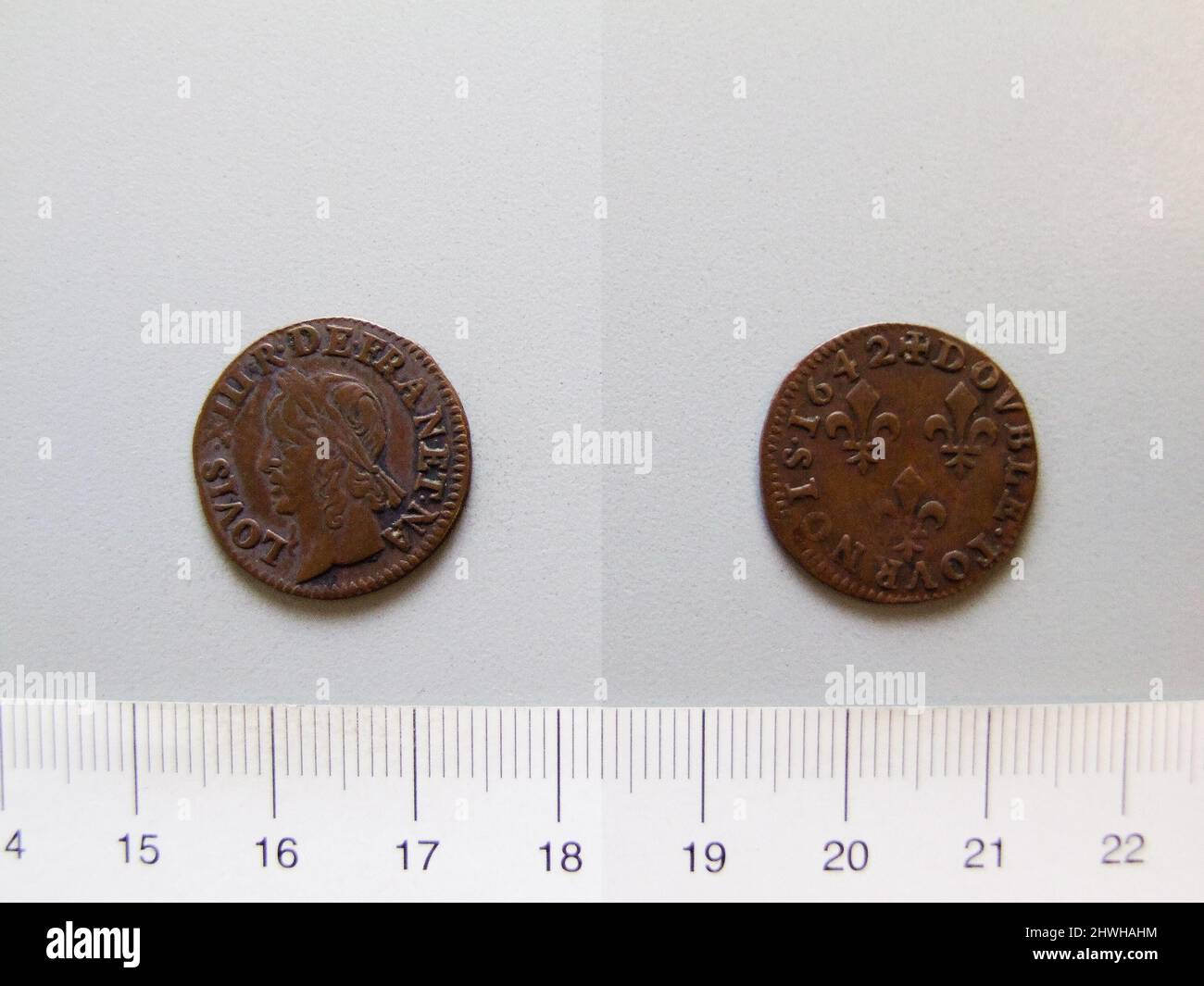 Double Tournois of Louis XIII, King of France. Ruler: Louis XIII, King ...