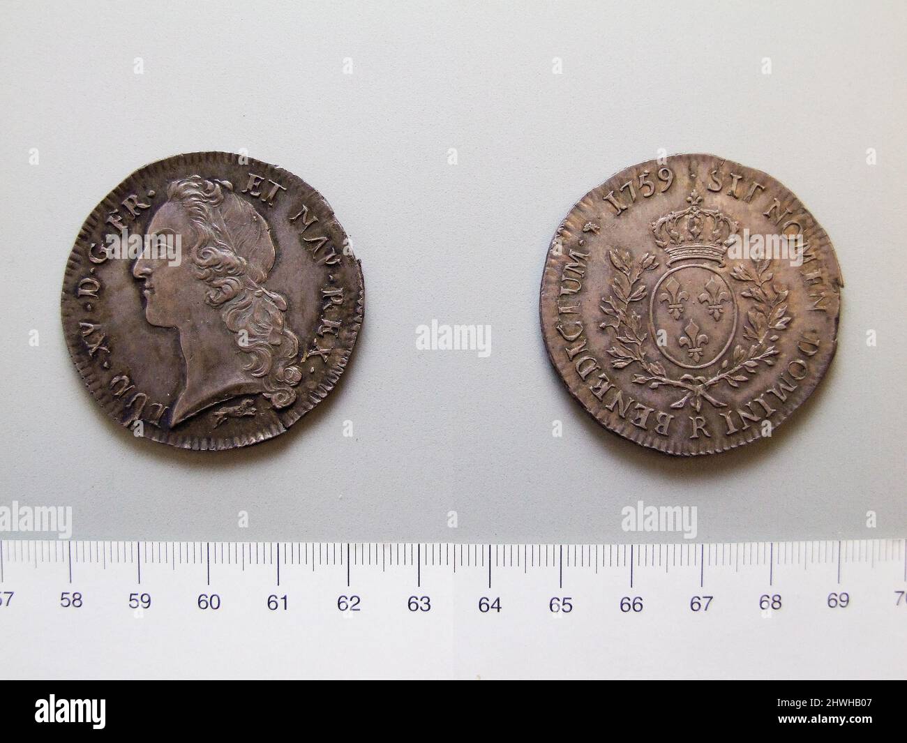 1 Écu of Louis XV, King of France from Orléans. Ruler: Louis XV, King ...