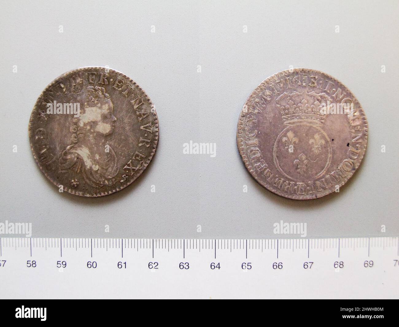 1 Écu of Louis XV, King of France from Tours. Ruler: Louis XV, King of ...