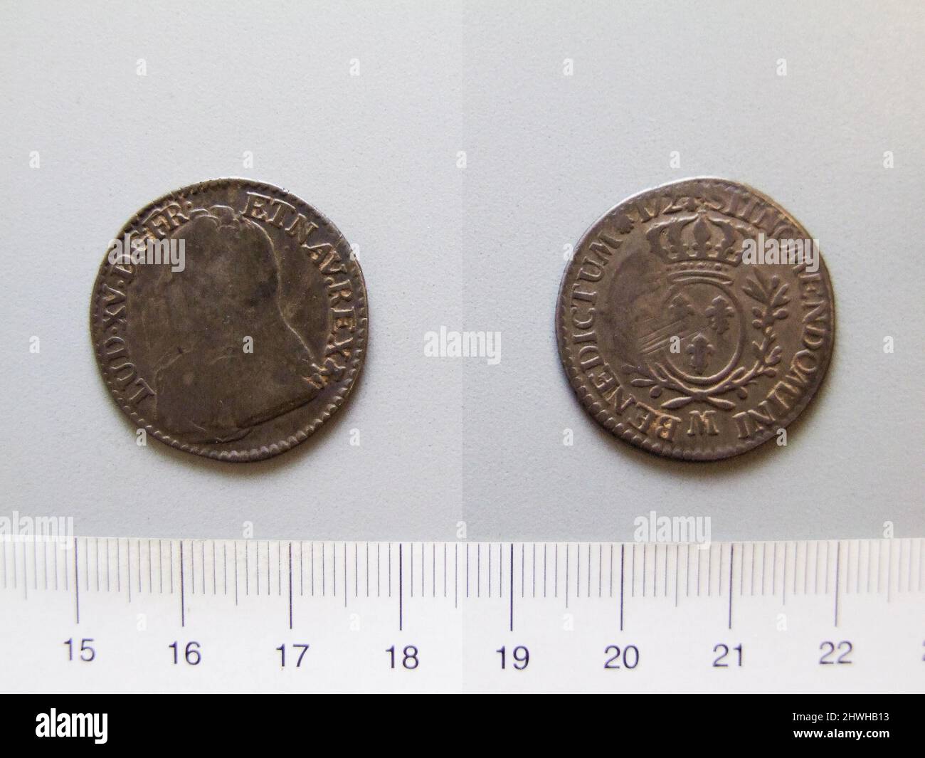 1/10 Écu of Louis XV, King of France from Toulouse. Ruler: Louis XV ...