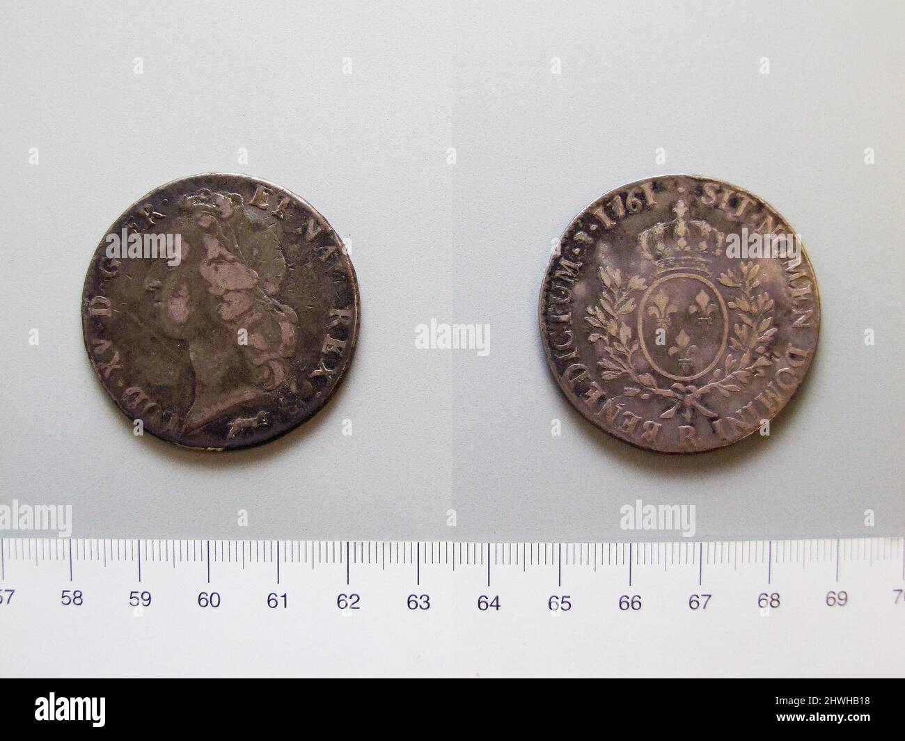 1 Écu of Louis XV, King of France from Orléans. Ruler: Louis XV, King ...
