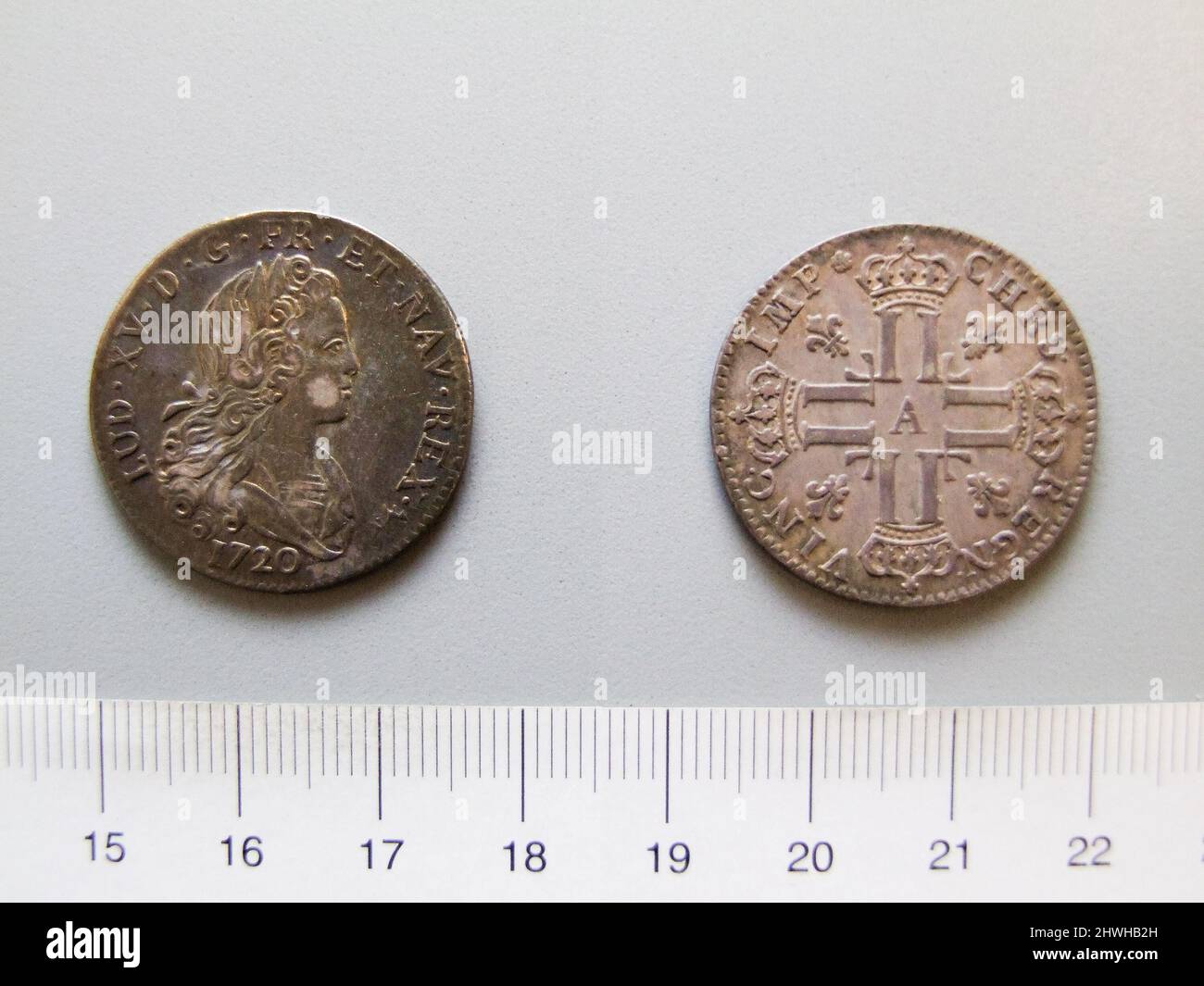 1/3 Écu of Louis XV, King of France from Paris. Ruler: Louis XV, King ...