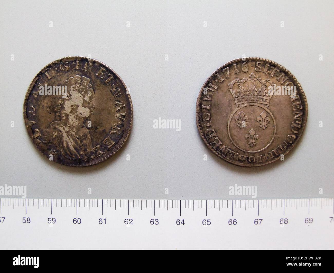 1 Écu of Louis XV, King of France from Riom. Ruler: Louis XV, King of ...