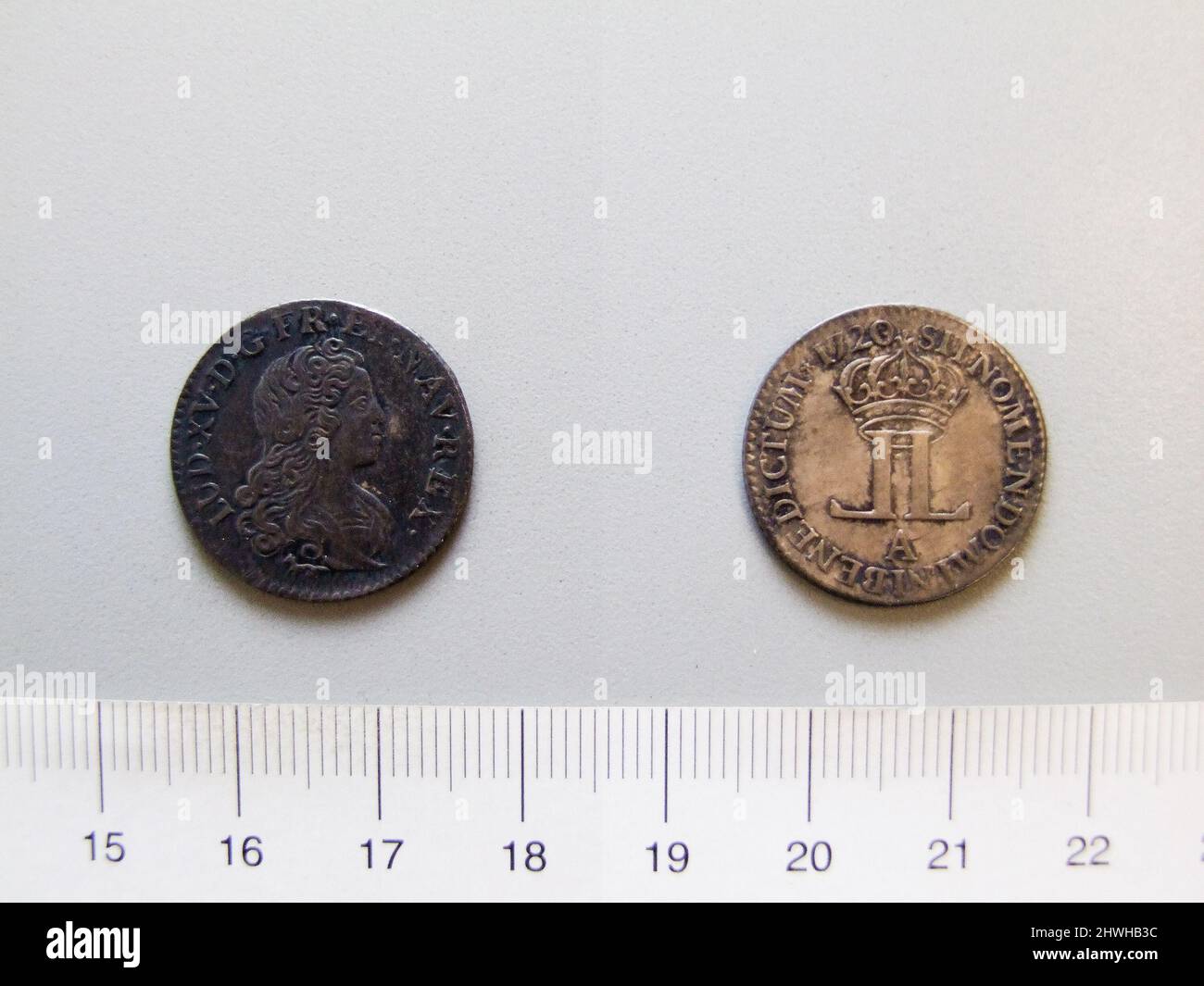 1/6 Écu of Louis XV, King of France from Paris. Ruler: Louis XV, King ...