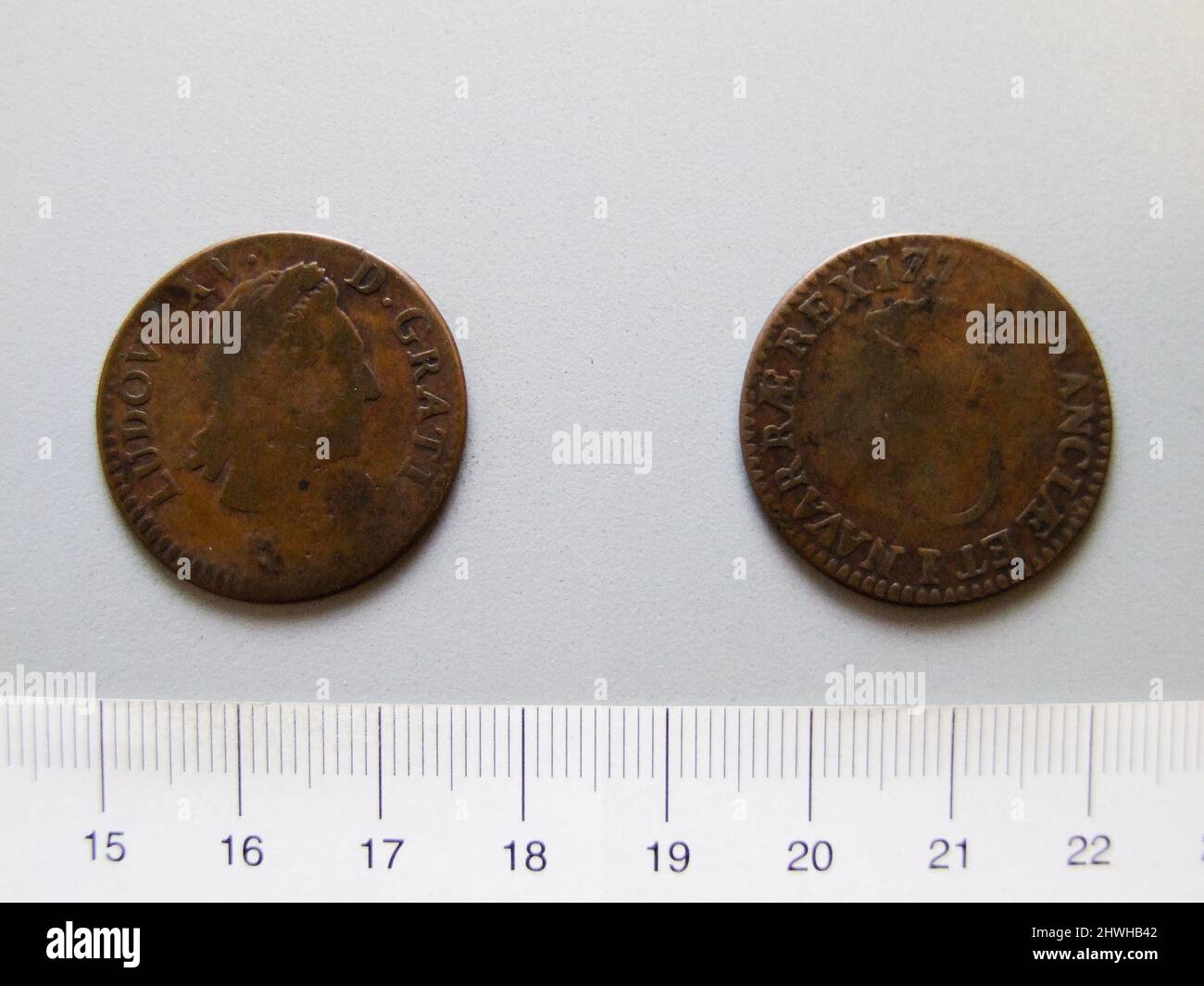 1 Sol of Louis XV, King of France from Limoge. Ruler: Louis XV, King of ...