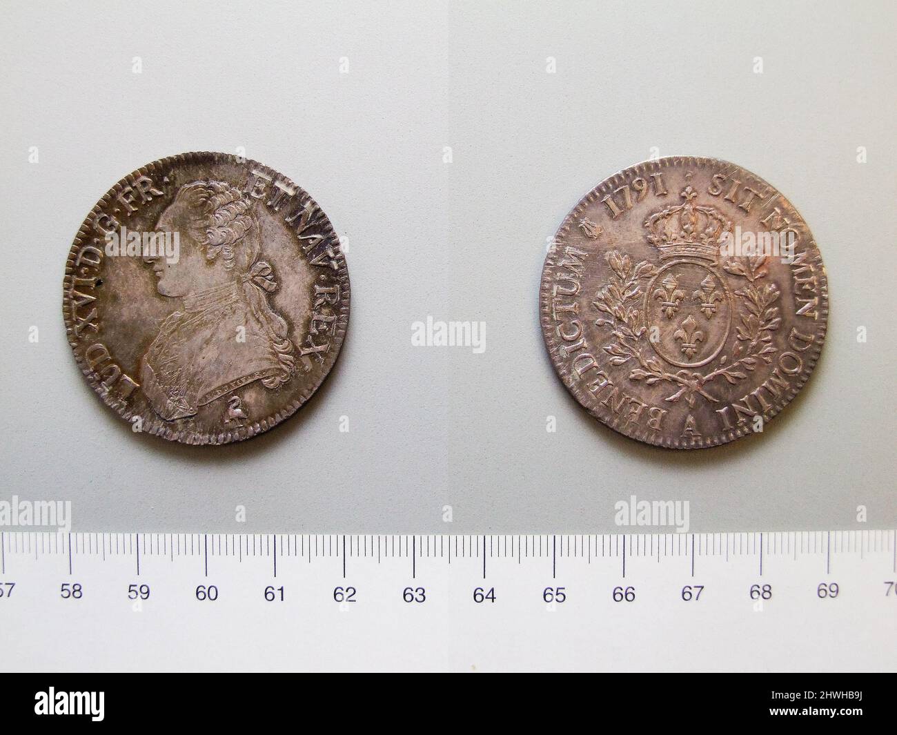 1 Écu of Louis XVI, King of France from Paris. Ruler: Louis XVI, King ...