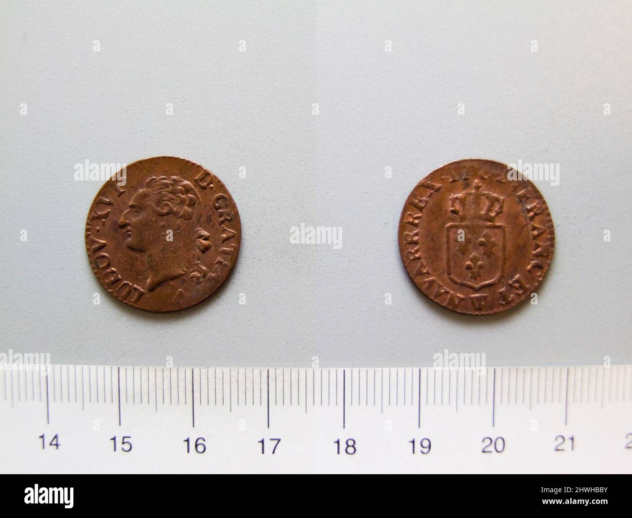 1 Liard of Louis XVI, King of France from Lille. Ruler: Louis XVI, King ...