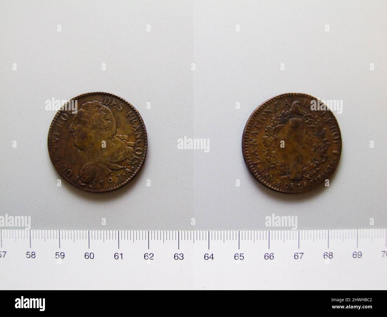 Double Sol of Louis XVI, King of France from Paris. Ruler: Louis XVI ...