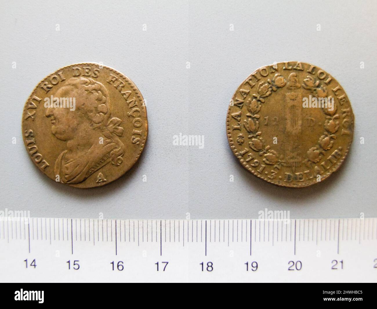 1 Sol of Louis XVI, King of France from Paris. Ruler: Louis XVI, King ...