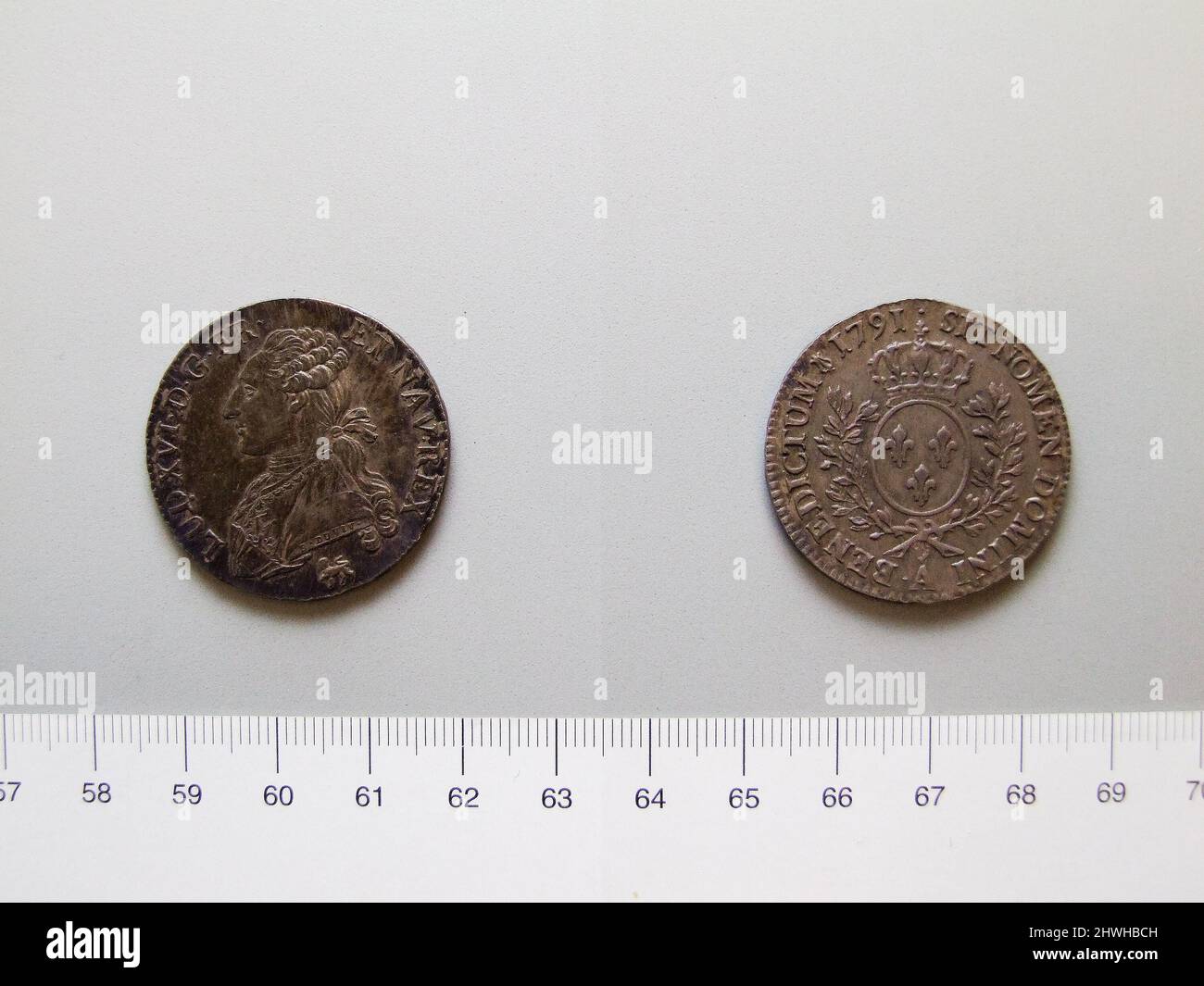 Demi Écu of Louis XVI, King of France from Paris. Ruler: Louis XVI ...