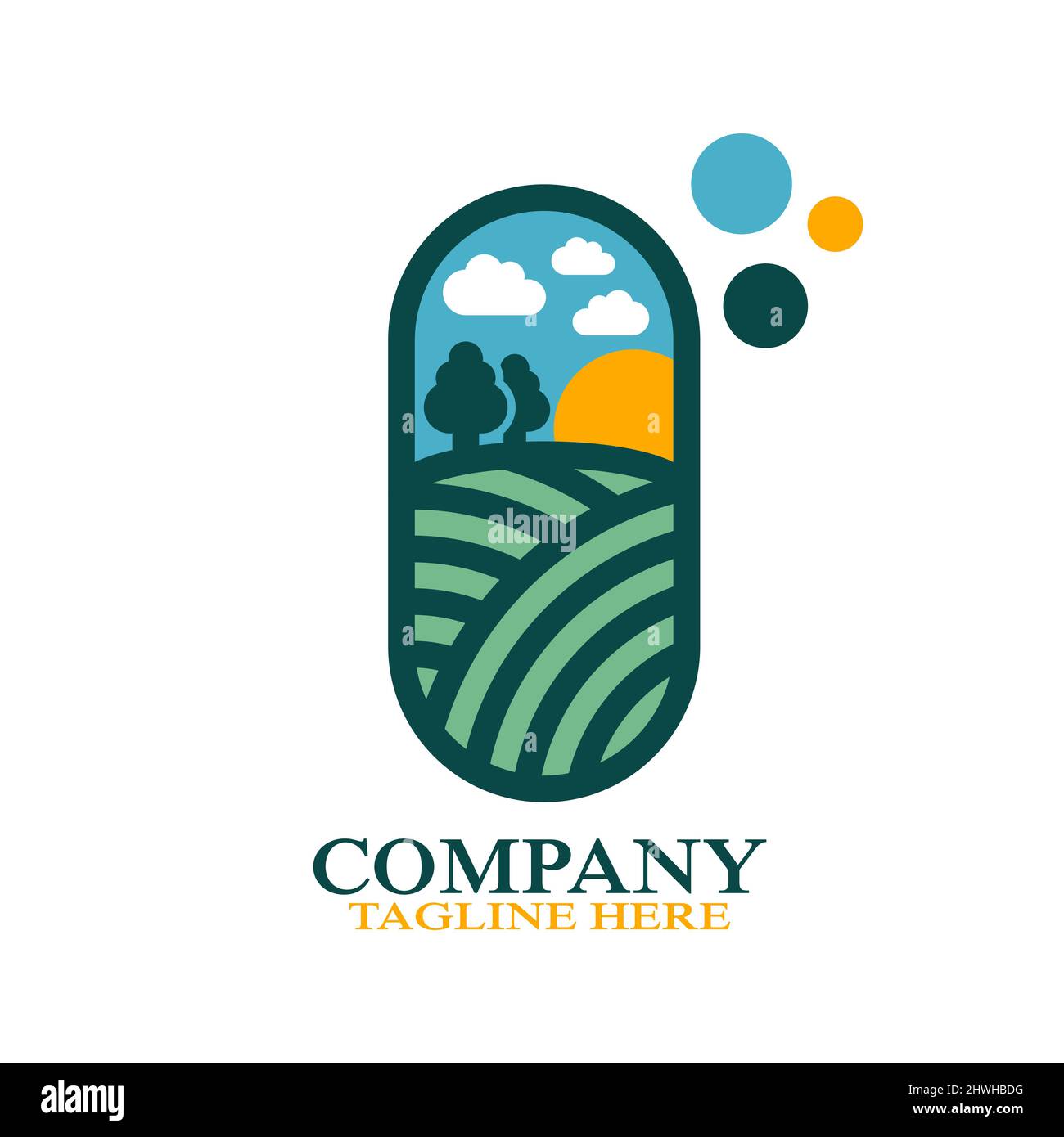 Modern eco medical pill logo. Vector illustration Stock Vector Image ...