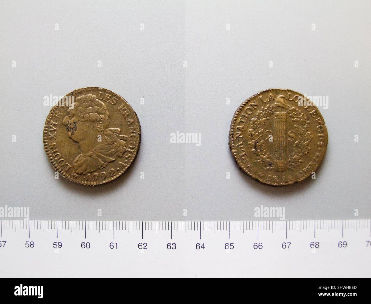 Double Sol of Louis XVI, King of France from Paris. Ruler: Louis XVI ...
