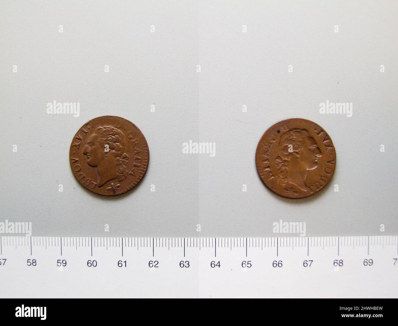 1/2 Sol of Louis XVI, King of France from Lyons. Ruler: Louis XVI, King ...