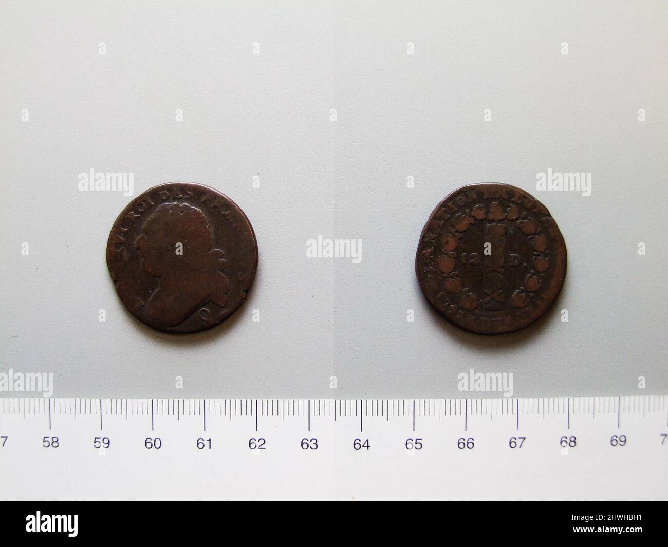 1 Sol of Louis XVI, King of France from Perpignan. Ruler: Louis XVI ...