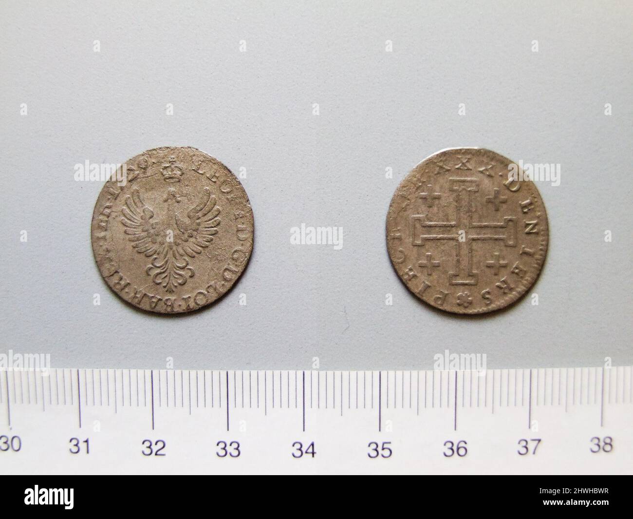 30 Deniers of Duke Leopold from Lorraine. Ruler: Duke Leopold, Lorraine ...