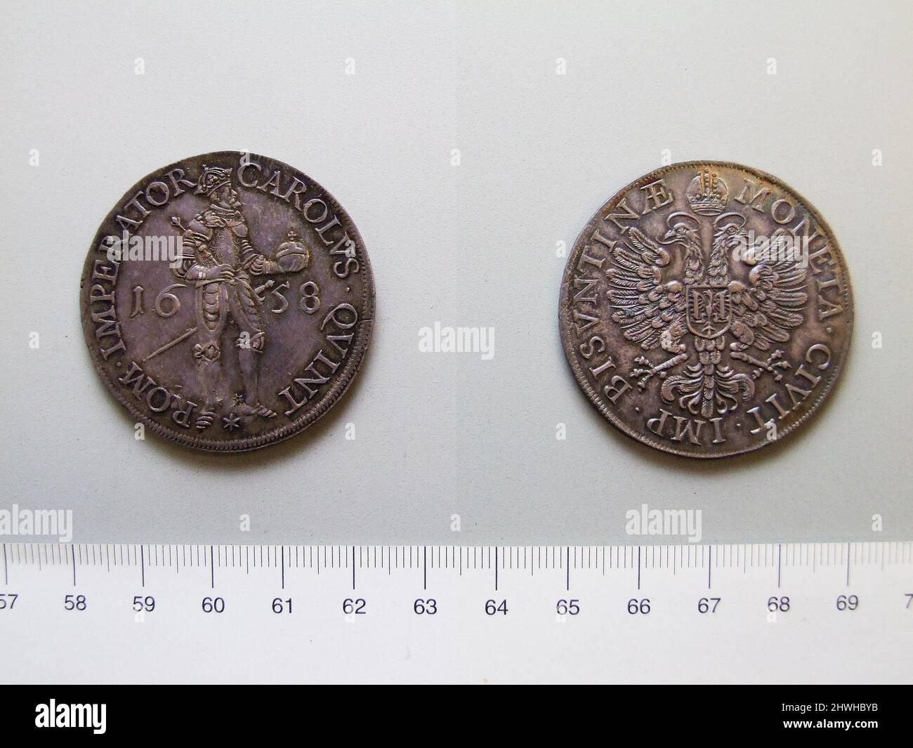 1 Florin of Charles V from Besançon. Ruler: Charles V, Duke of Lorraine ...