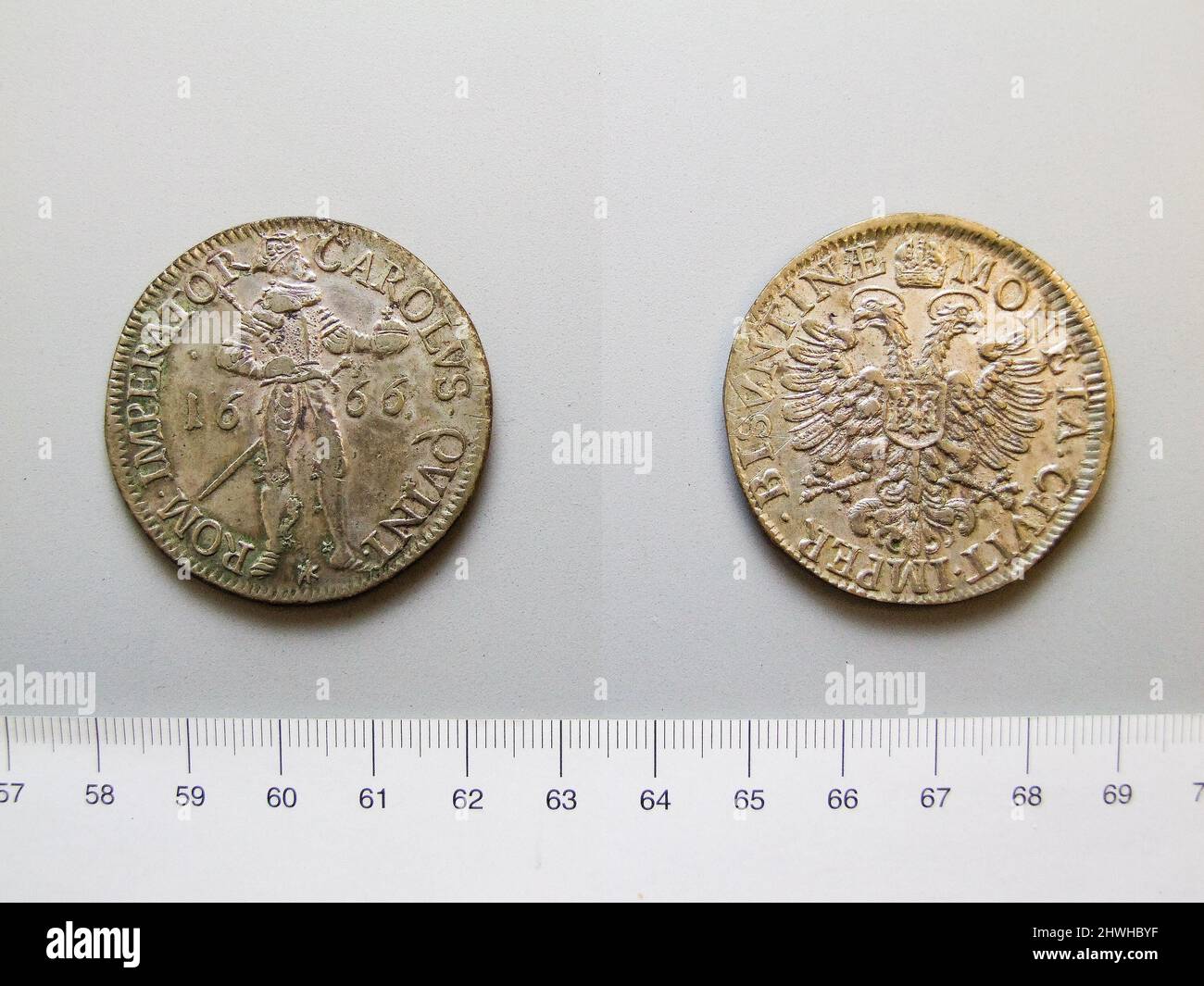 1 Florin of Charles V from Besançon. Ruler: Charles V, Duke of Lorraine ...