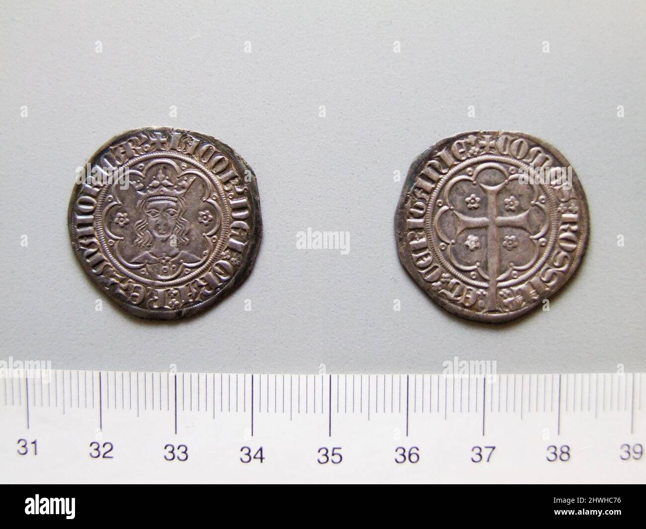 1 Gros of James II, King of Majorca from Majorca. Ruler: James II, King ...