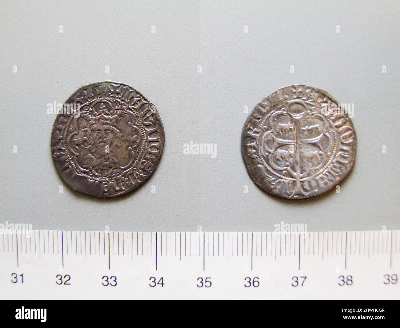 2 Reals of Martin I, King of Aragon from Majorca. Ruler: Martin I, King ...