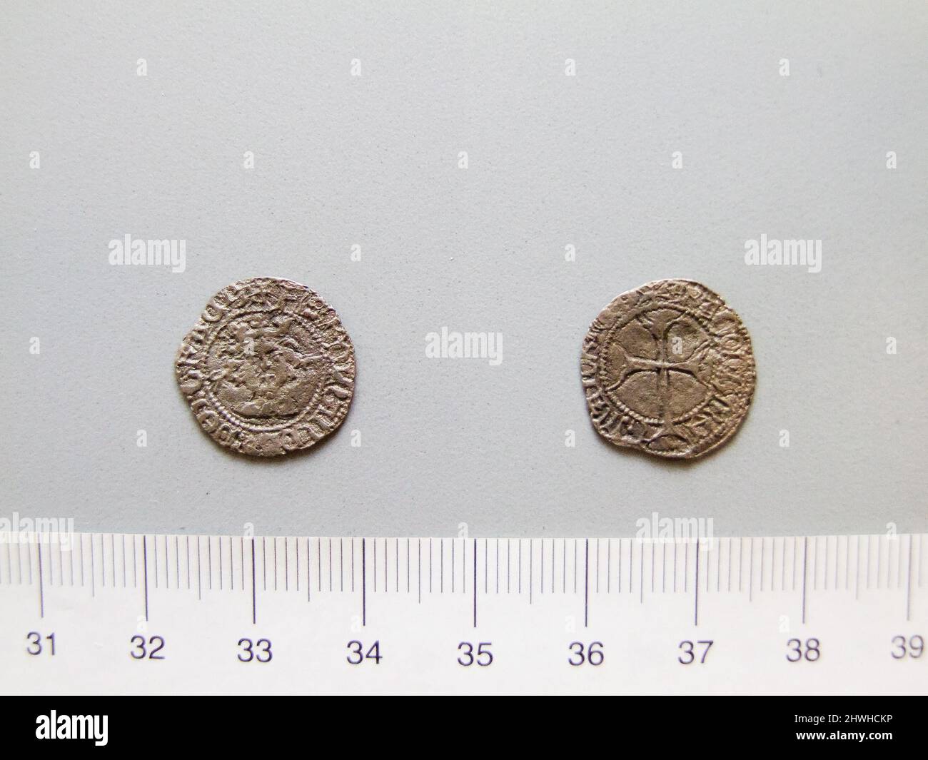 1 Denier of Ferdinand I, King of Aragon from Majorca. Ruler: Ferdinand ...
