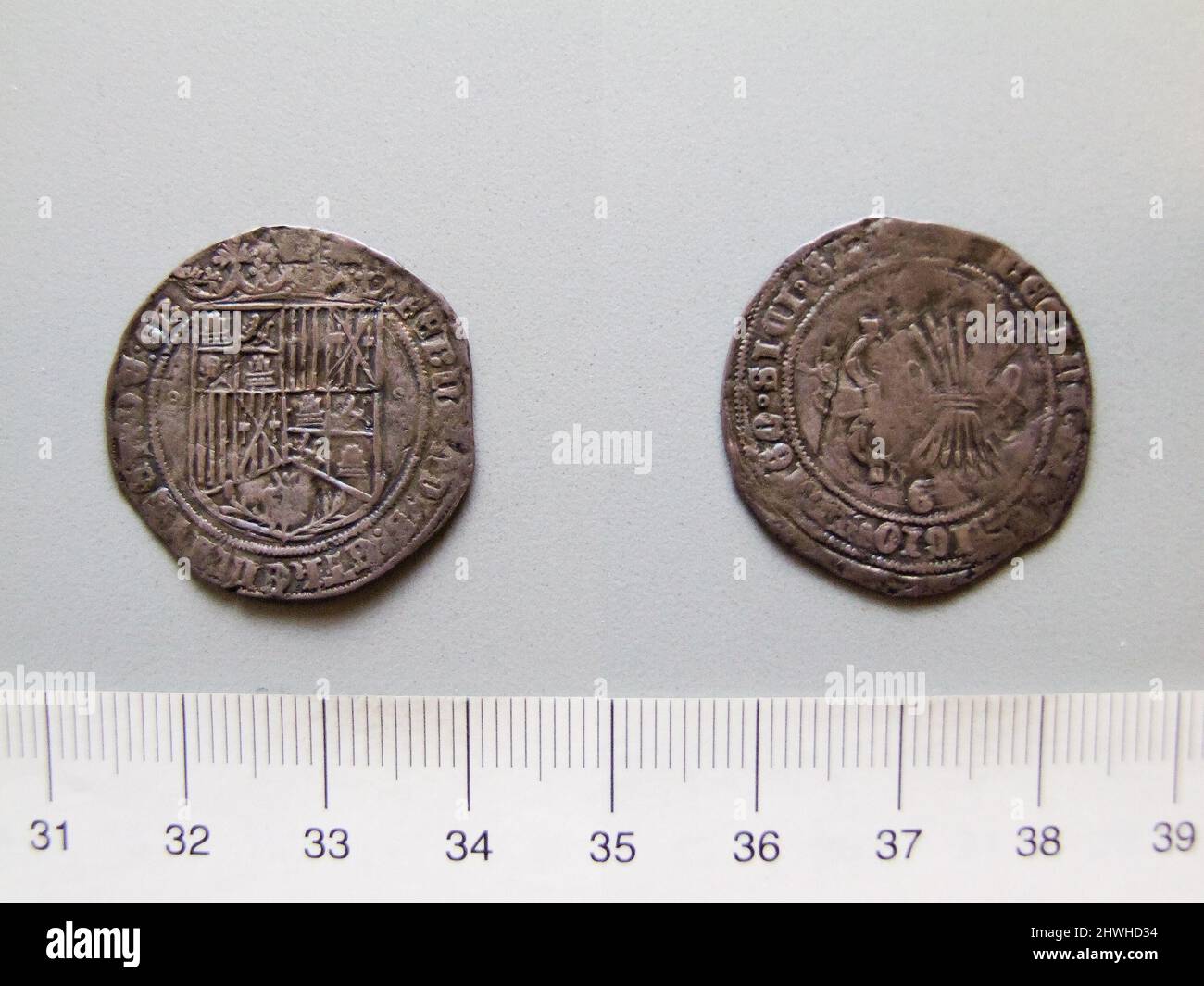 1 Real of Ferdinand V, King of Spain; Isabella I, Queen of Spain from ...