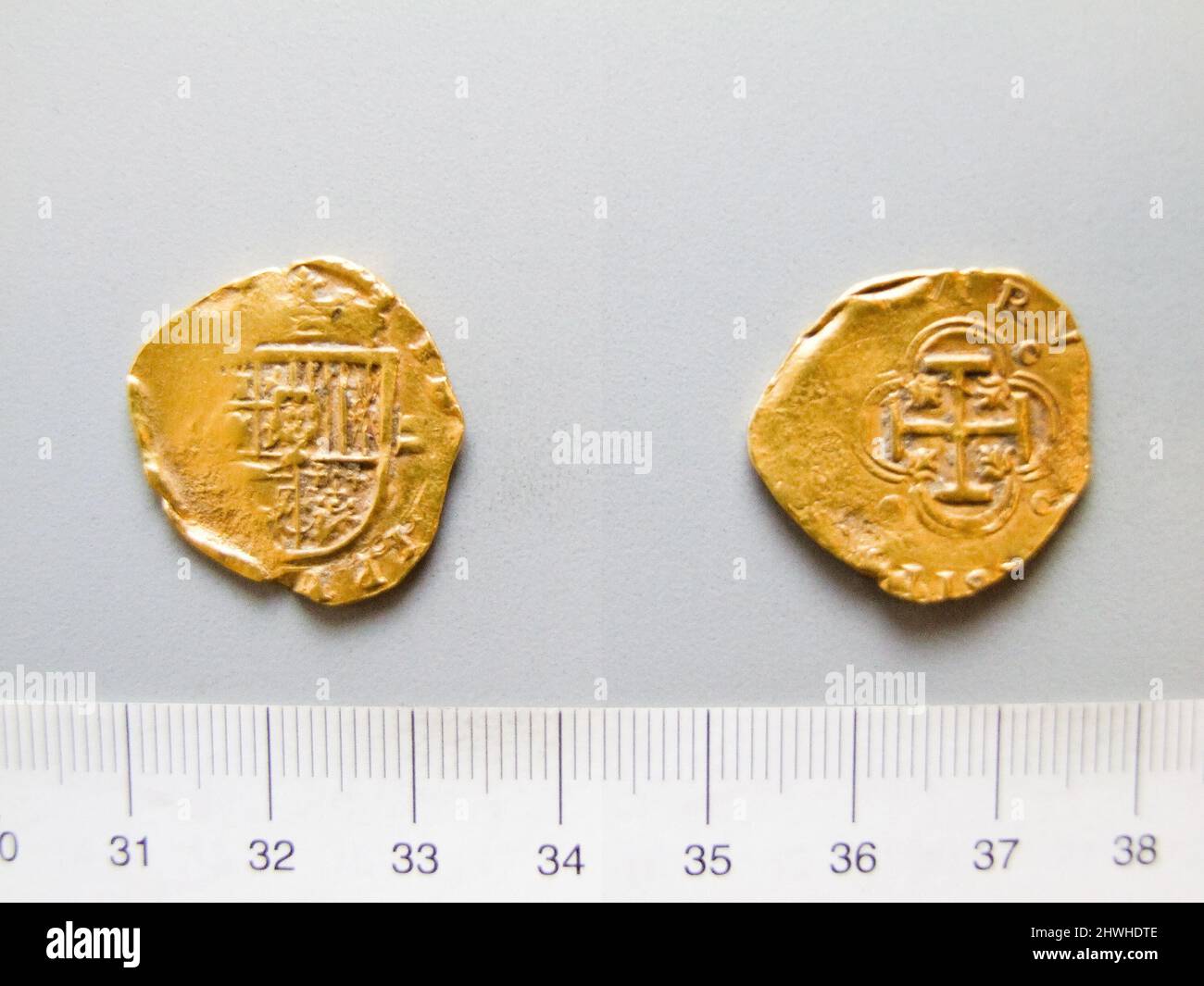 2 Escudos of Philip III, King of Spain. Ruler: Philip III, King of ...