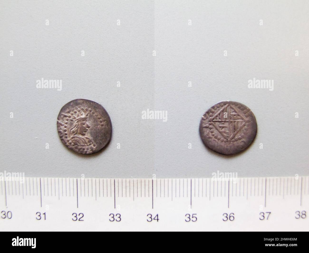 1/2 Real of Charles II, King of Spain from Majorca. Ruler: Charles II ...