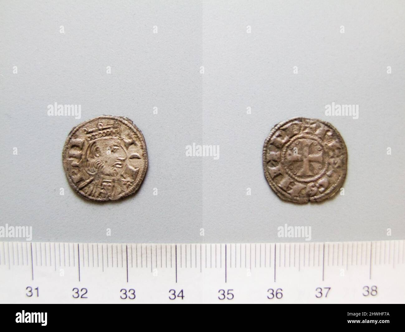 1 Dinero of Sancho III from Toledo. Ruler: Sancho III, King of Castile ...