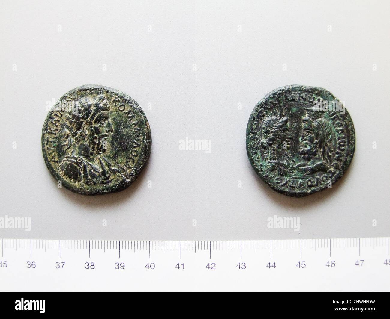 Coin of Commodus, Emperor of Rome from Aegeae, Cilicia. Ruler: Commodus ...