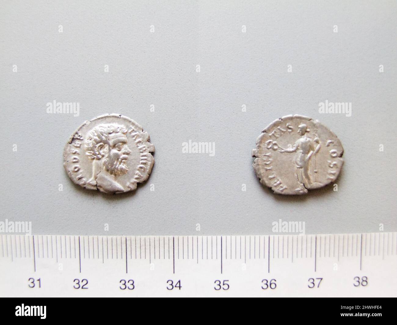 Denarius of D. Clodius Albinus, Caesar from Alexandria. Ruler: Clodius ...