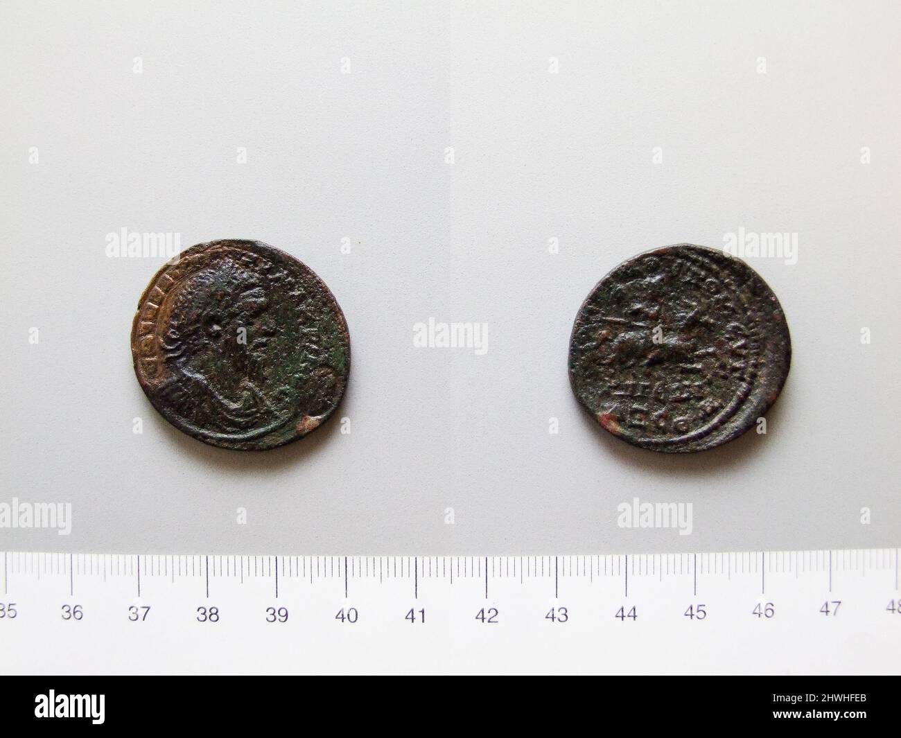 Coin of Macrinus, Emperor of Rome from Aegeae, Cilicia. Ruler: Macrinus ...