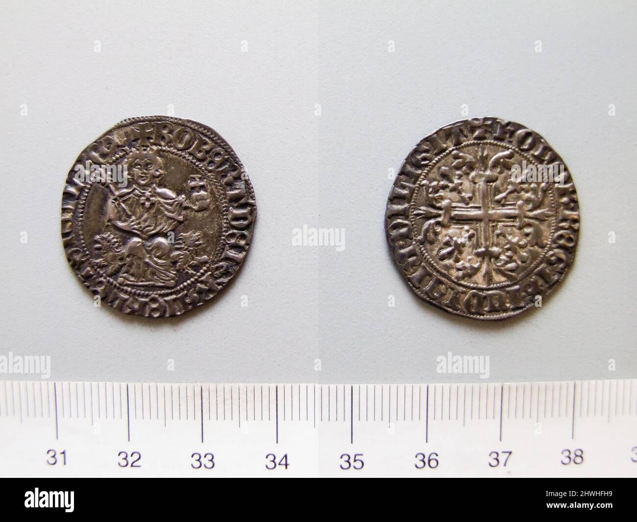 Gigliato of King Robert from Naples. Ruler: Robert, King of Naples, 1278–1343, ruled 1309–1343 ...