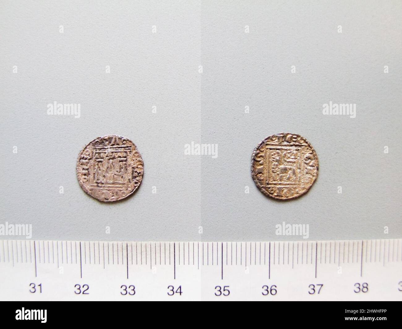 Obol of Alfonso X, King of Castille from Spain. Ruler: Alfonso X, King ...