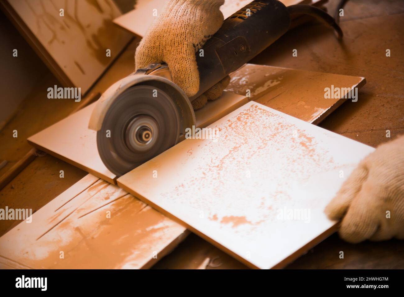 disk grinder in work Stock Photo - Alamy