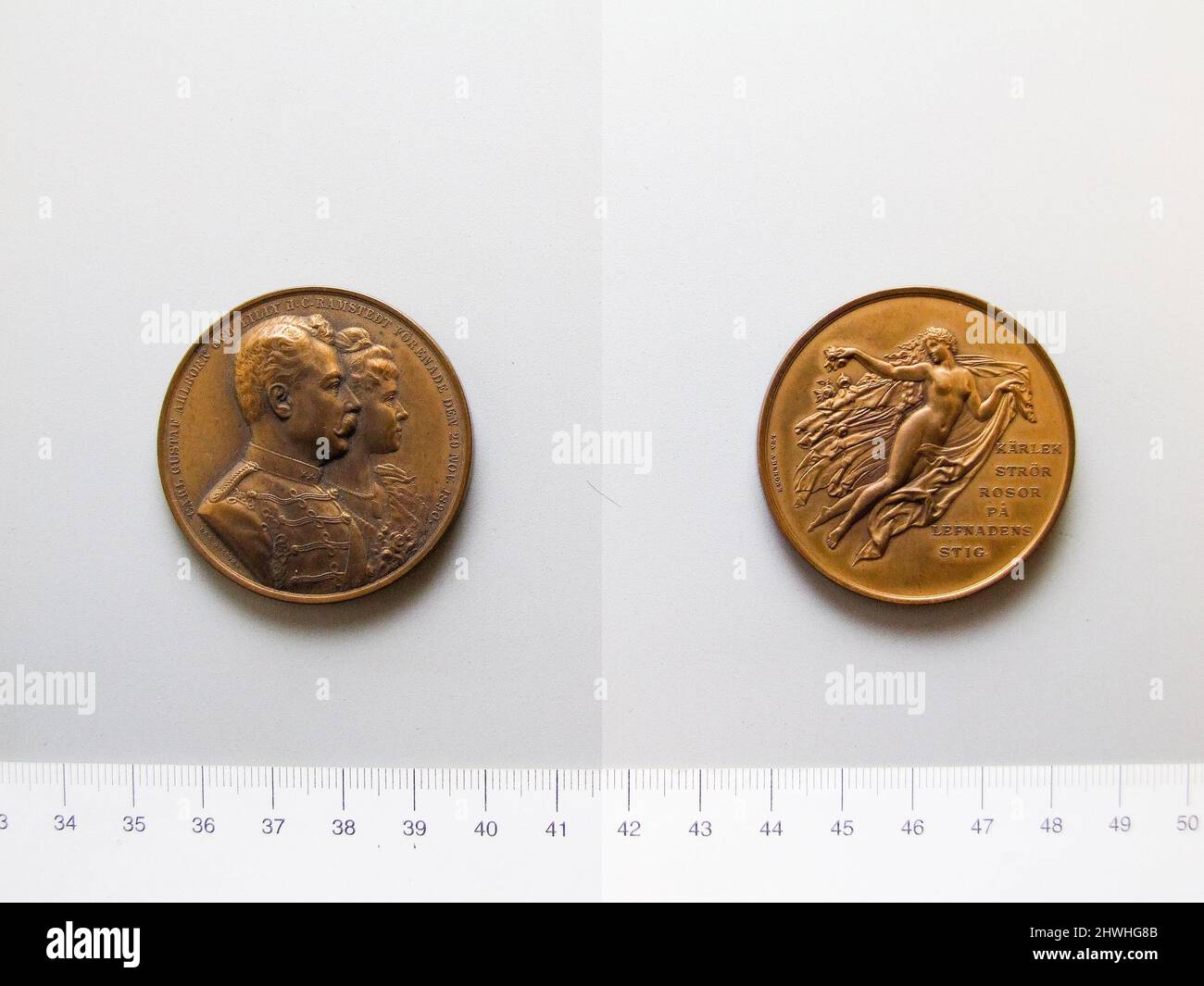 Medal of Lea Ahlborn and Carl Ahlborn of Sweden. Artist: Lea Ahlborn ...