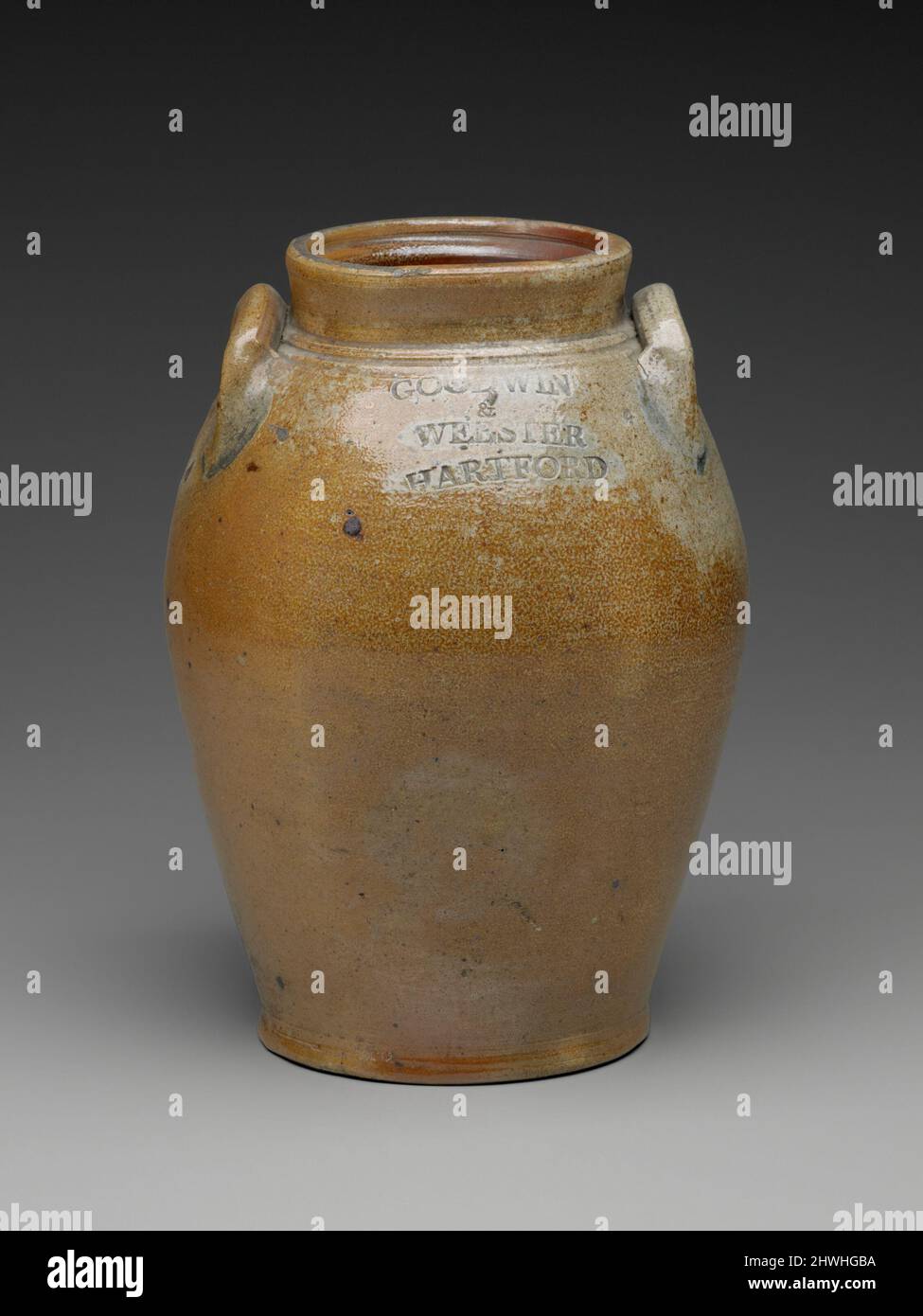 Stoneware Jar. Maker: Goodwin and Webster, American, active 1810–1840 ...