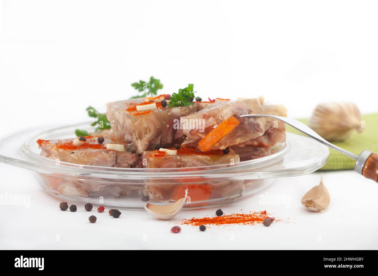 Pihtije - serbian traditional dish - aspic with pork meat and ...