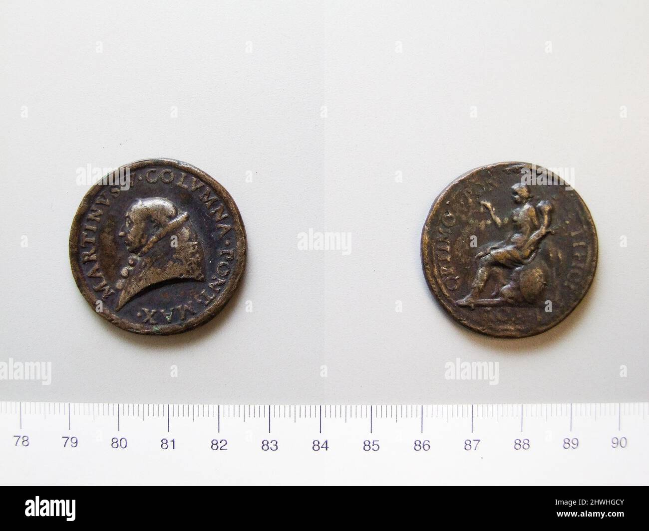 The Pope Pius II Medal. Subject: Pope Martin V, Italian, 1368–1431 ...