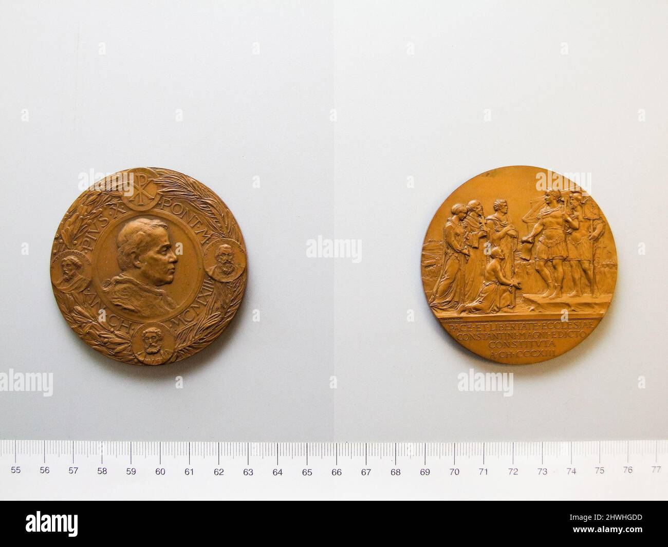 Medal of Pope Pius X on the 1600” Anniversary of the Edict of ...