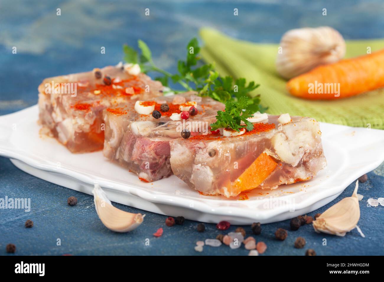 Pihtije - serbian traditional dish - aspic with pork meat and ...