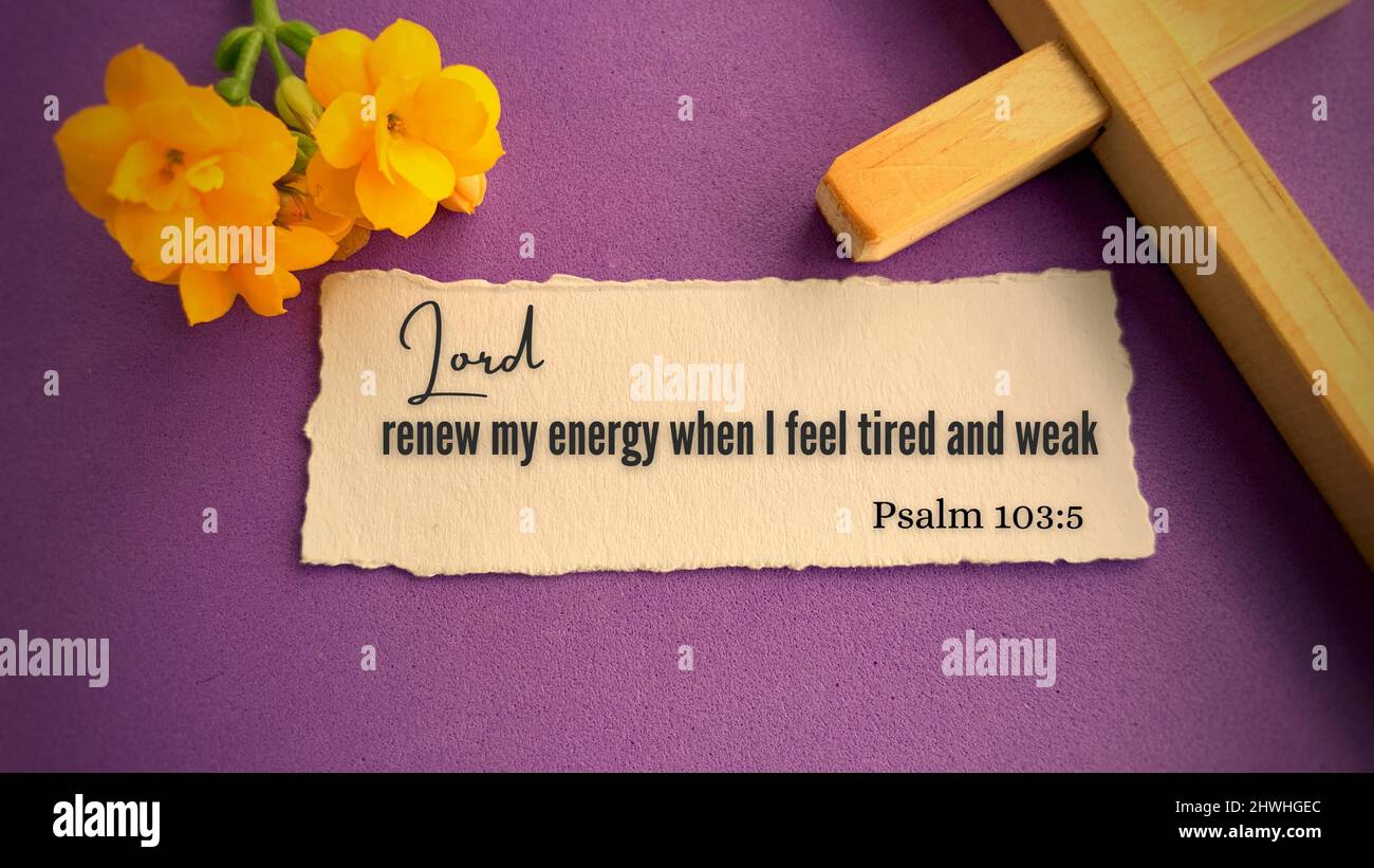 Good Friday, Lent Season and Holy Week concept with text Renew my ...